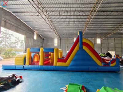 China Customized Colorful Inflatable Obstacle Course Castle Inflatable Interactive Game for sale