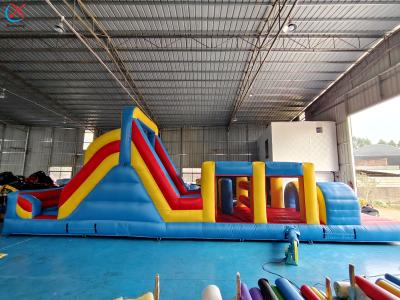 China Customized Colorful Inflatable Obstacle Course Castle Inflatable Interactive Game for sale