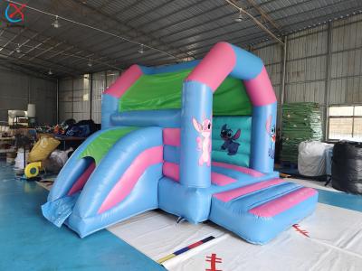 China Commercieel opblaasbaar Lilo & Stitch Bouncy House met glijcombo Te koop
