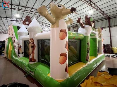 China Fabrikant Opblaasbare Fun City Opblaasbare Bouncer Springende Kasteel Met Glijbaan Te koop