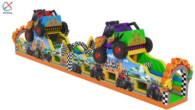 China Commercial Giant Inflatable Obstacle Course Car Obstacle Course Bounce House for sale