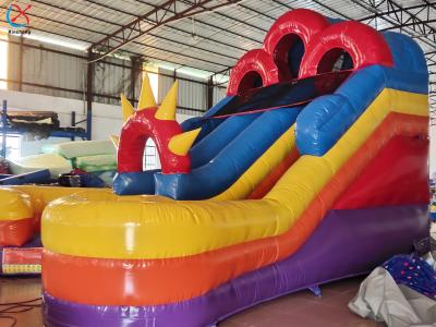 China Commercial Grade Water Slide Large Inflatable Water Slides Rainbow Double Slides for sale