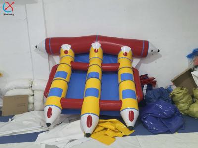 China Manufacturer Inflatable Banana Boat Towables Flying Float Banana Water Games for sale