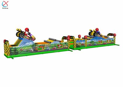 China Manufacturer Giant Inflatable Obstacle Course Race Car Obstacle Course Bounce House for sale