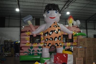 China Big Cartoon Bouncy Castle Full Printing / Inflatable Indians Jump Bounce House Combo for sale