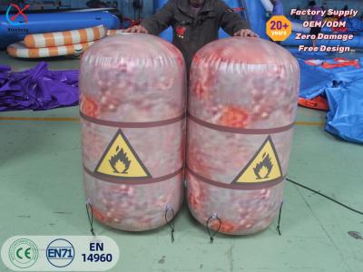 China Custom Inflatable Paintall Bunkers Flammable Gas Cylinder Prop For Gun Game for sale