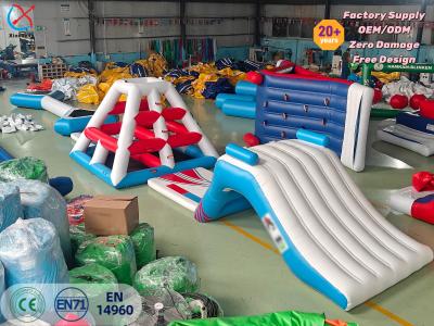 China Inflatable Water Park Obstacle Set with Slide Climbing Tower & Wall for Lake Use for sale