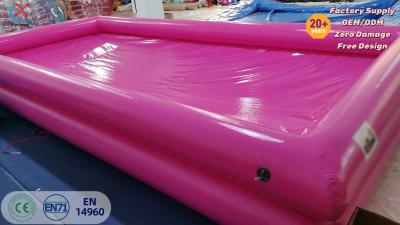 China Commercial Pink Single-Layer Inflatable Pool Customizable Color & Size for Parties for sale