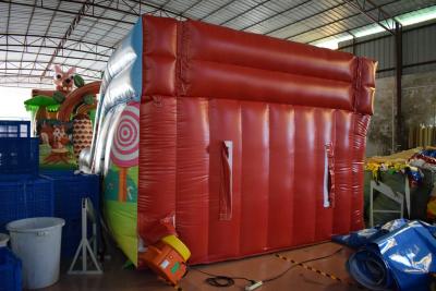 China PVC Tarpaulin Forest Commercial Inflatable Water Slides / Outdoor Mini Dry Slide for sale