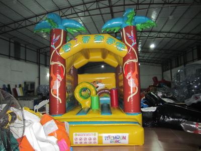 중국 세륨 UL SGS를 가진 숲 주제 동물성 쾌활한 팽창식 뛰어오르는 성곽 판매용