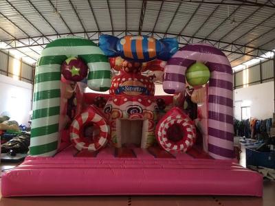 Cina Camera gonfiabile Colourful di salto di Candyland per compleanno di S dei bambini “ in vendita