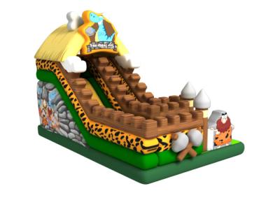 China Inflatable Ancient Time Dry Slide / Full Printing Inflatable Safari Park Slide for sale
