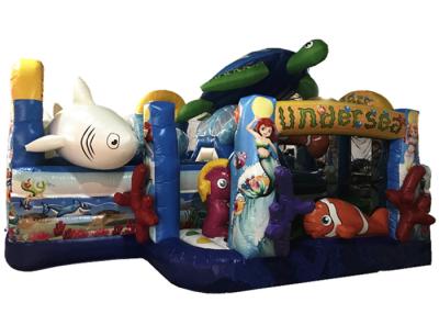 중국 테마드 해저 세계 팔려고 내놓 놀이공원 PVC 구성 부풀게할 수 있는 도약 주택을 위한 부풀게할 수 있는 뛰는 캄보 판매용