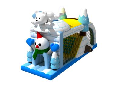 Chine Thème animaux glace et neige 4x7.5x4.2m parcours d'obstacles gonflables à vendre
