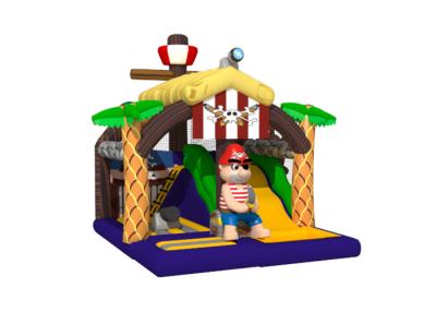 중국 해적 테마 PVC 4x4.5x4.5m 풍선 점프 하우스 콤보 판매용