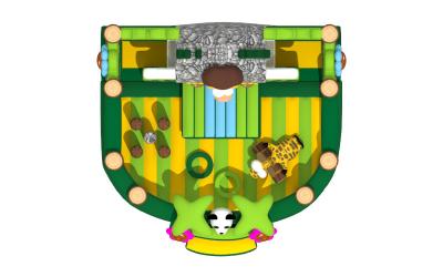 Cina Tema Mondo Animale ignifugo 9x8.5x5m Fun City Gonfiabile in vendita