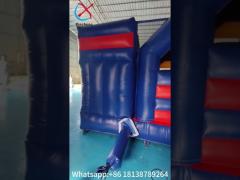 Outdoor Bounce House Inflatable Bouncer Combo With Slide Hero Spiderman Cartoon Theme