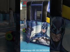 Fireproof Commercial Inflatable Bouncer Moonwalk Cartoon Theme With Rotary Slide Combo