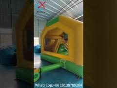 Kleine binnenshuis springhuis voldruk Giraffe Cartoon Animal Park Kasteel met Silde Combo