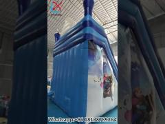 Commericial Inflatable Slide The Frozen Inflatable Single Dry Slides