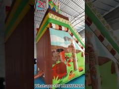 Commericial Inflatable Slide Exotic Inflatable Double Dry Slides