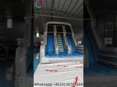 Inflatable Slide Castle Inflatable Double Dry Slides For Kids And Adults