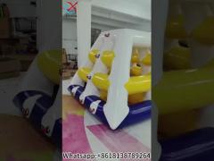 Torre de Escalada Aquática Inflável Flutuante para Fornecedor com Blob e Escorregador