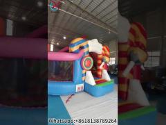 Fabrikant opblaasbare combinaties Happy Easter Candy opblaasbaar Bounce House Castle