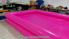 Custom Pink Inflatable Pool Party Fun!