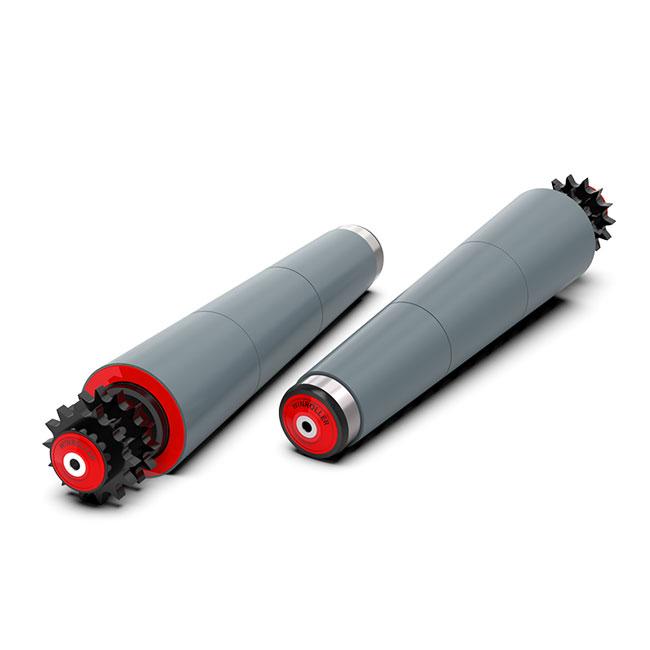 Curved Tapered Conveyor Roller With Polymer Sprocket For Heavy Load Conveying