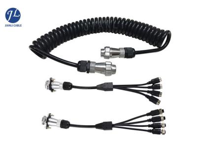 Cina Cavo di estensione della videocamera di sicurezza del CCTV del veicolo con 7 Pin Heavy Duty Connectors in vendita