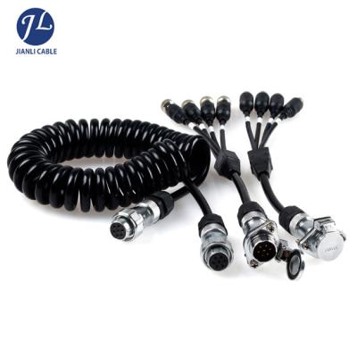 Cina Su misura 4 CAMME per il cavo di 7 Pin Waterproof Vehicle Spiral Power in vendita