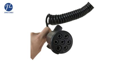 Cina 7 Pin Curly Retractable Coil Cable per il veicolo che inverte il sistema della macchina fotografica 4 metri in vendita
