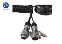 China Side View Camera Vision Systems Cable with 7 Pin Metal Lockable Connector 1 Camera for sale