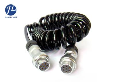Cina 7 corredi neri di Pin Rear View Camera Cable per sistema della macchina fotografica del rimorchio il video in vendita