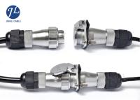 China 7 Pin Spring Coiled Electrical Cable With 3 AV Inputs For Rearview Car Camera System for sale