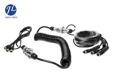 Cina Cavo elettrico a spirale ritrattabile con il sistema di retrovisione di 7 Pin Female Plug For Trailer in vendita