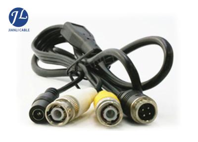 Cina 4 Pin Video Aviation Cable For collegano la CC e BNC cablano per la videocamera di sicurezza del CCTV in vendita