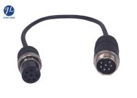 China GX16 7 Pin Aviation Cable For Bus Security Camera System Single Shielding for sale