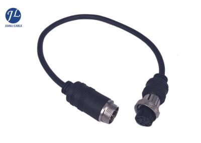 中国 9 Pin GX16のコネクター信号伝達が付いている自動背面図のカメラの航空ケーブル 販売のため