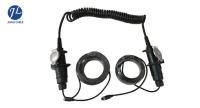 China Reverse Backup Camera Coiled Trailer Wire Kit With 7 Pin Socket Plug For 4 Camera Kits for sale