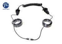 China Truck Trailer Coiled Electrical Cable , Rearview Camera Spiral Power Cable for sale