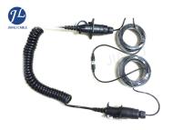 China Truck Trailer Coiled Electrical Cable , Rearview Camera Spiral Power Cable for sale