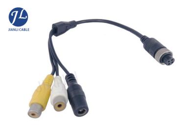 Cina Video cavo elettrico del PVC 12-24V 4 Pin To RCA per il sistema della videosorveglianza dell'automobile in vendita