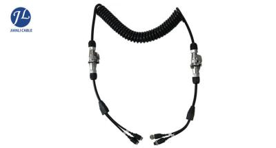 China Pvc die 7 Pin To 2 beschermen de Systemenkabel van de Maniervisie voor de Veiligheidssysteem van Voertuigkabeltelevisie Te koop