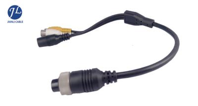 中国 バス カメラのモニターのGX12 4 Pin AC DCのコネクターが付いている可聴周波ビデオ航空ケーブル 販売のため