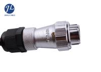China Coiled 7 Pin Trailer Vision Systems Cable With Plastic Plug For 3 Camera Video for sale
