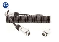 China 5 Pin Bulkhead Quick Lock Connector Backup Camera Cable for sale
