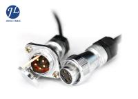 China 5 Pin Bulkhead Quick Lock Connector Backup Camera Cable for sale