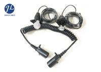 China Copper Material Reversing Camera Extension Cable 7pin Trailer Connector for sale